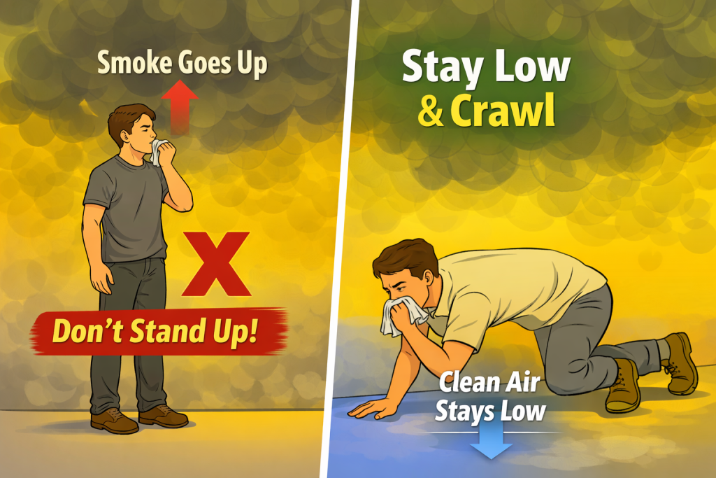 How To Stay Safe When Smoke Spreads During A Fire • Deshiz